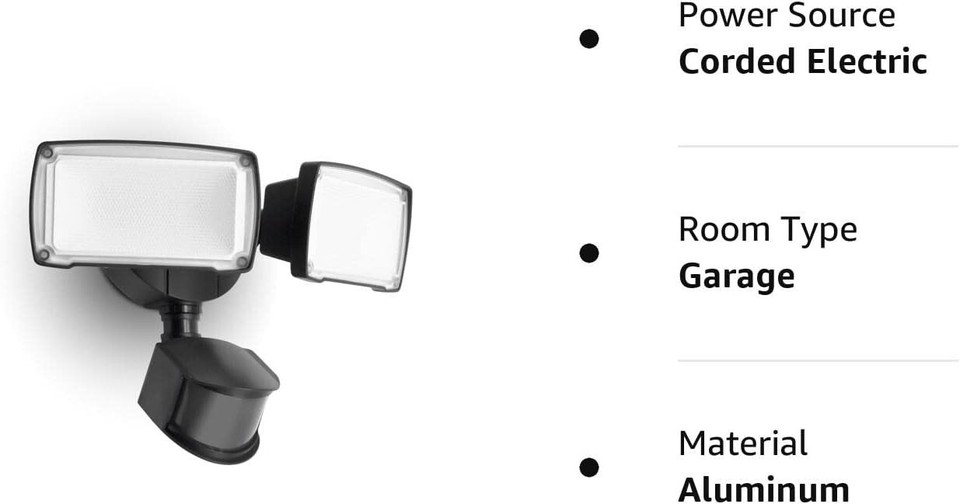 LUTEC 32W 3000 Lumen LED Motion Activated Integrated Dual-Head ...