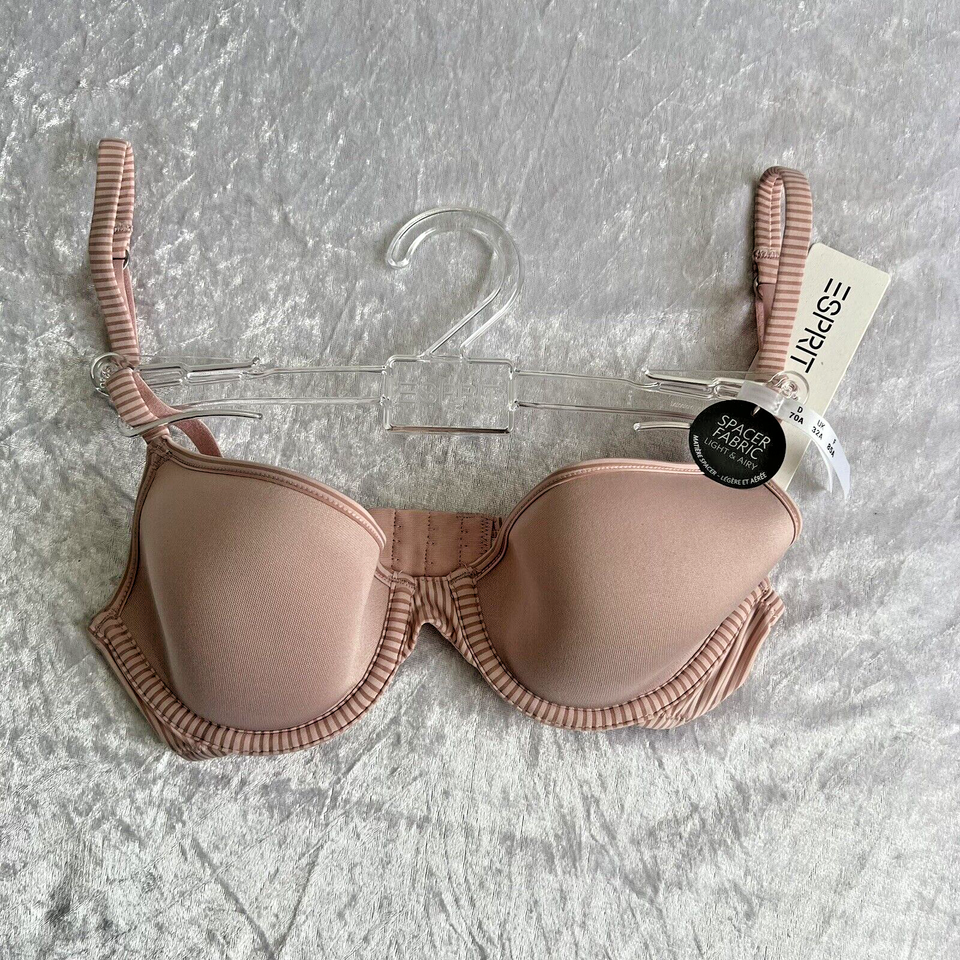 ESPRIT Women's Soft Stripes Fashion_Sexy Padded Spacer Bra, Old Pink ...