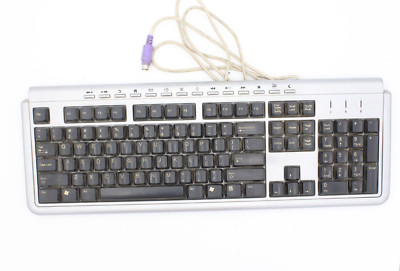 LITE-ON BS CORDED PS2 KEYBOARD PS2 WIRED Two-Tone SK-1789 VINTAGE BLACK ...