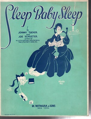 Sleep Baby Sleep Sheet Music 1928 'Hap' Hadley | eBay