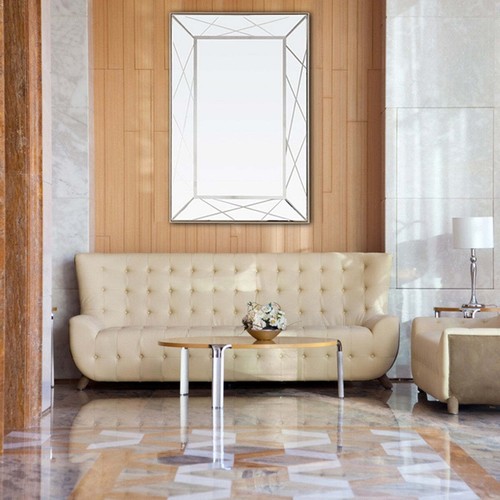 Champagne Rectangle Accent Metal Mirror | eBay