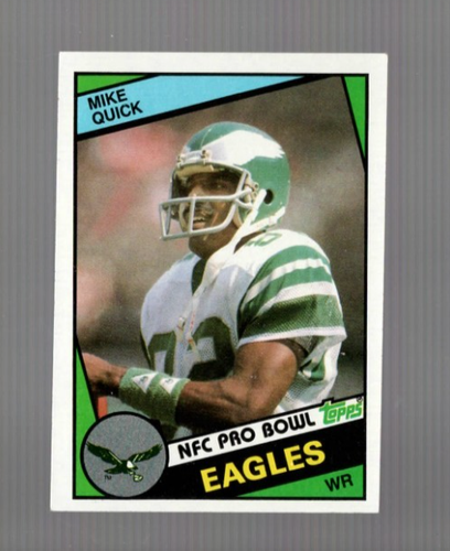1984 Topps Football Mike Quick Philadelphia Eagles RC #333 Near Mint or ...