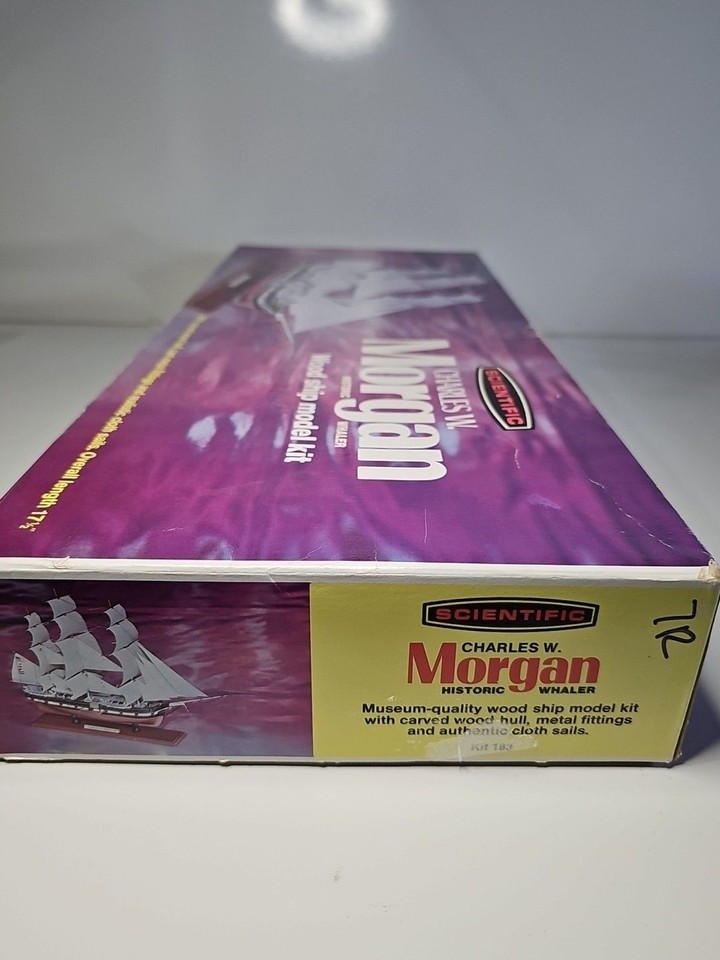 1974 Charles Morgan Historic Whaler Wood Ship Model Kit New Complete ...