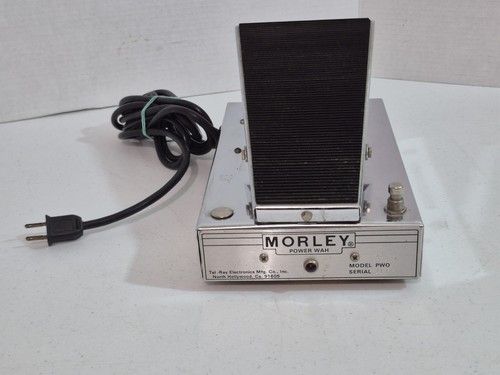 Vintage 1982 Morley Tel-Ray PWO Power Wah Pedal Tested Chrome Effects ...