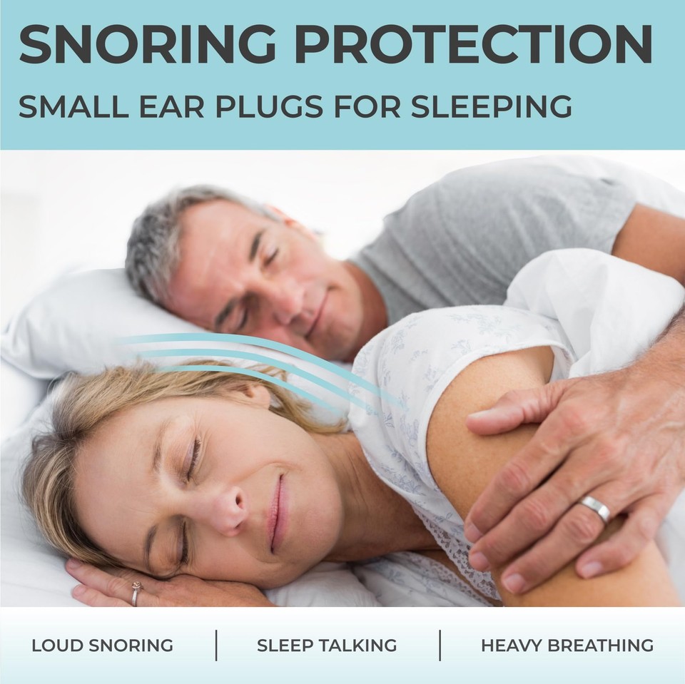 Peace&Quiet PQ Small Ear Plugs for Sleeping - 40 Earplugs for Sleep ...
