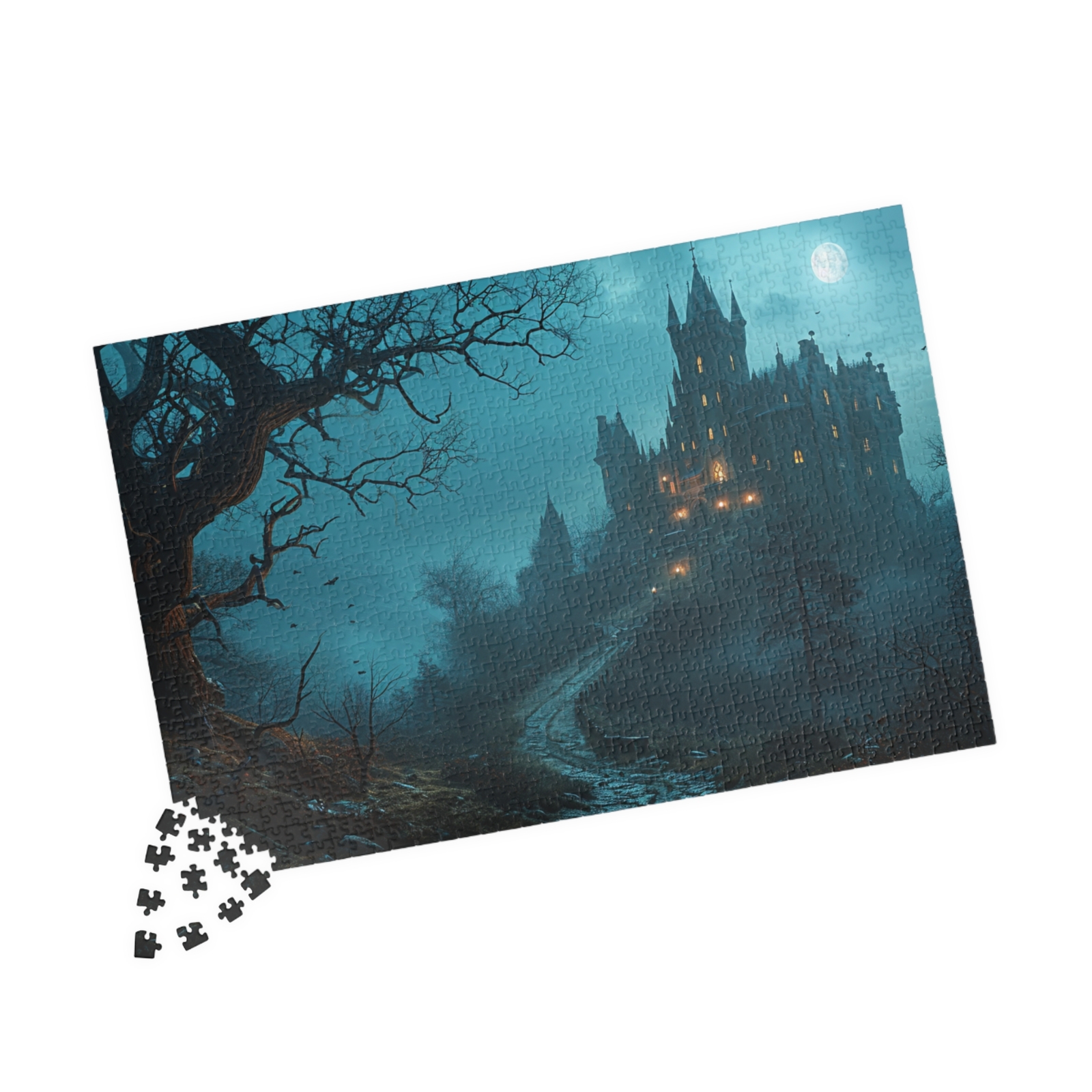 1014 Piece Jigsaw Puzzle Scary Castle | Puzzle Game | Creepy Jigsaw ...