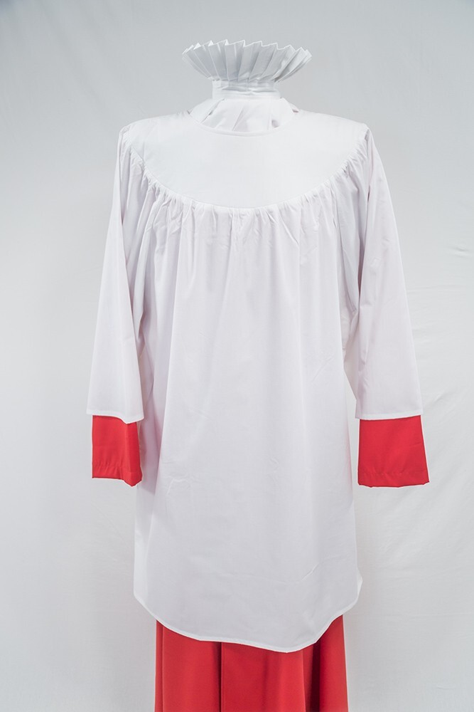 Adults Choristers Ruff Choir Gown White Collar Clergy Accessory | eBay UK