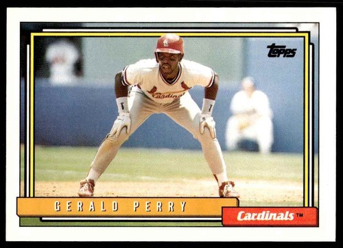 1992 Topps Baseball Card Gerald Perry St. Louis Cardinals #498 | eBay