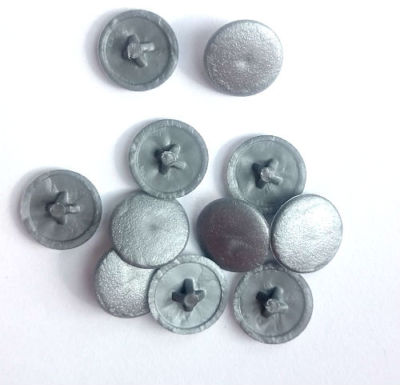 SILVER Grey Screw Caps Covers Pozi Head 11mm Push Fit Furniture SPAX ...