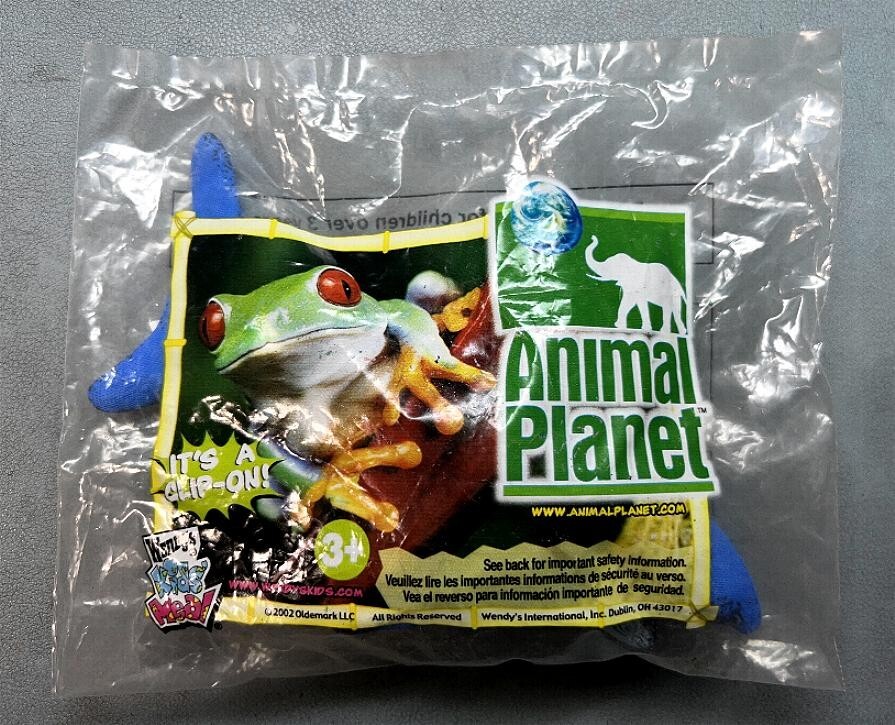 2002 WENDY'S / ANIMAL PLANET "CLIP-ON" BLUE SHARK KID'S MEAL TOY (MIP ...