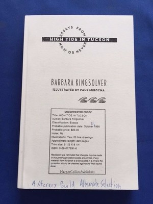 HIGH TIDE IN TUCSON - UNCORRECTED PROOF BY BARBARA KINGSOLVER | eBay