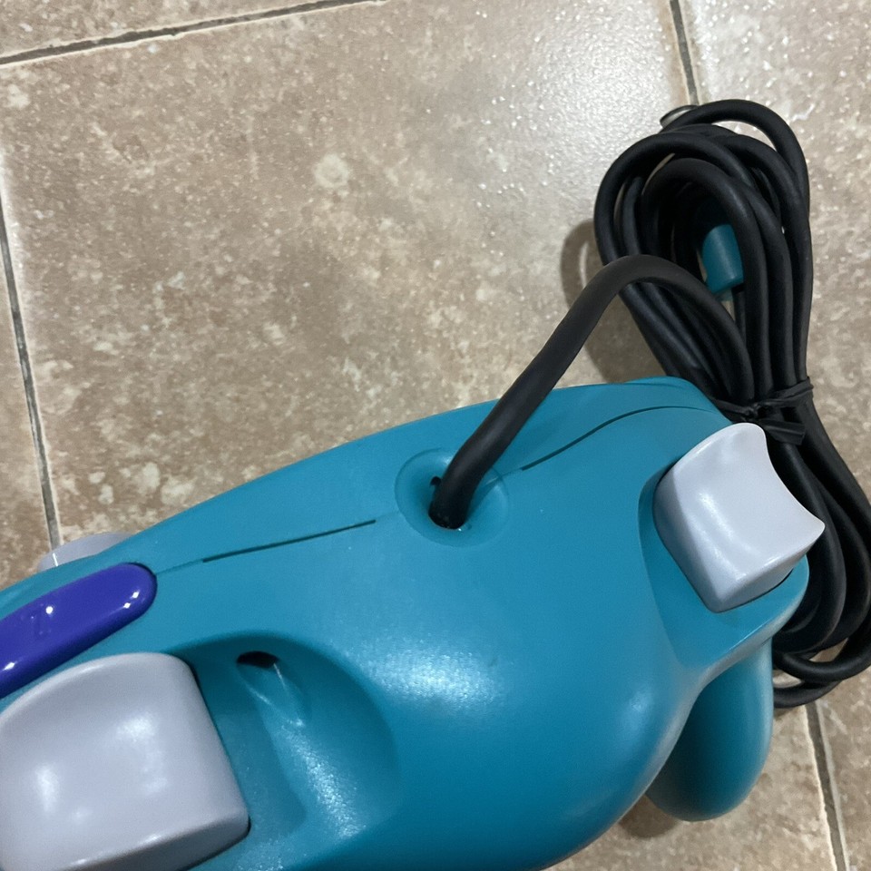 Nintendo GameCube Emerald Blue Controller AUTHENTIC OEM 003 REGION FREE ...