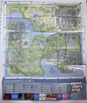 Grand Theft Auto San Andreas Map