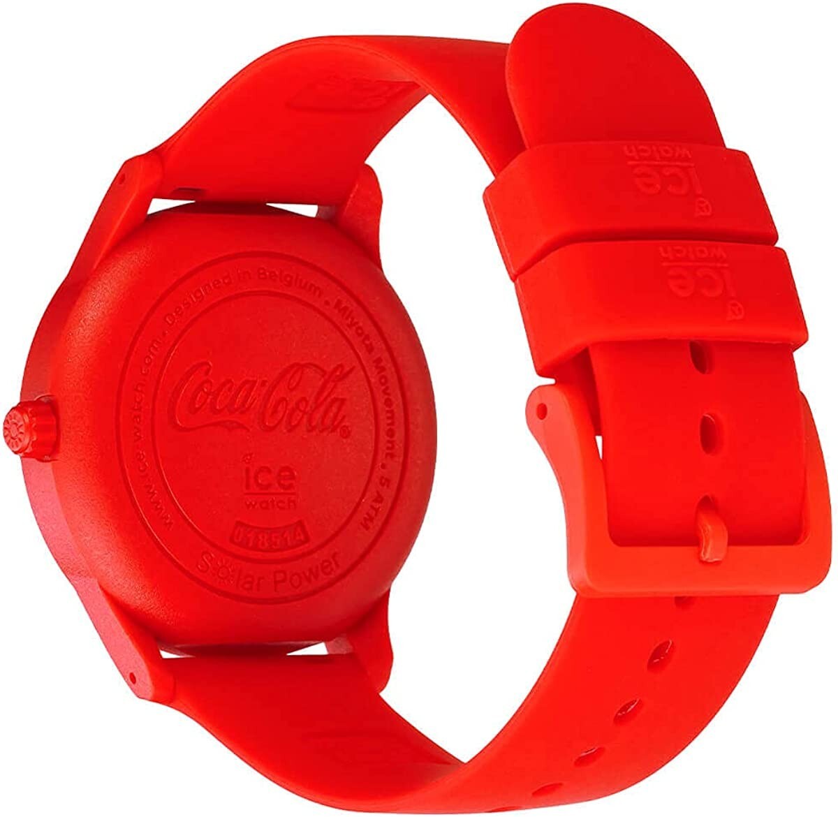Coca Cola × ice-watch analog Watch Red 018514 Solar Unisexs 1200 LTD. W ...