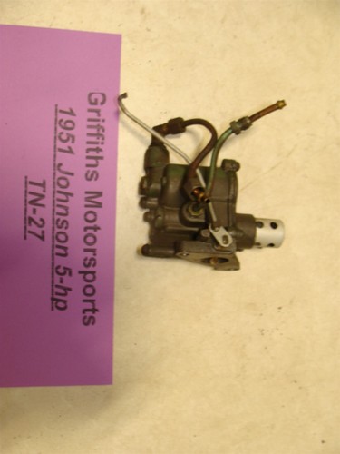 1950-51 JOHNSON SEAHORSE outboard 5hp TN27 carb carburetor | eBay