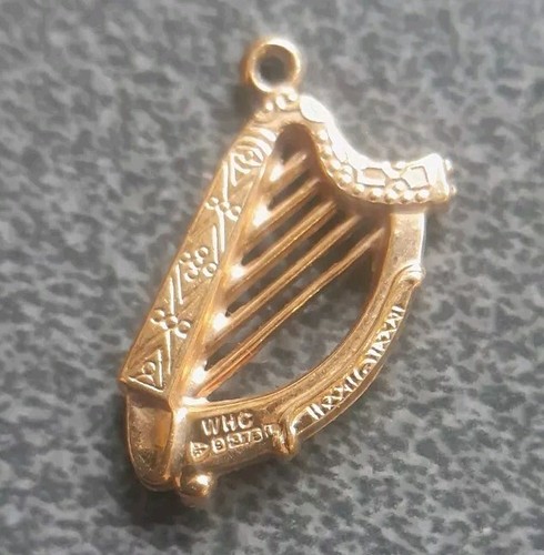 9ct Gold Vintage Irish Harp Charm Fully Hallmarked | eBay
