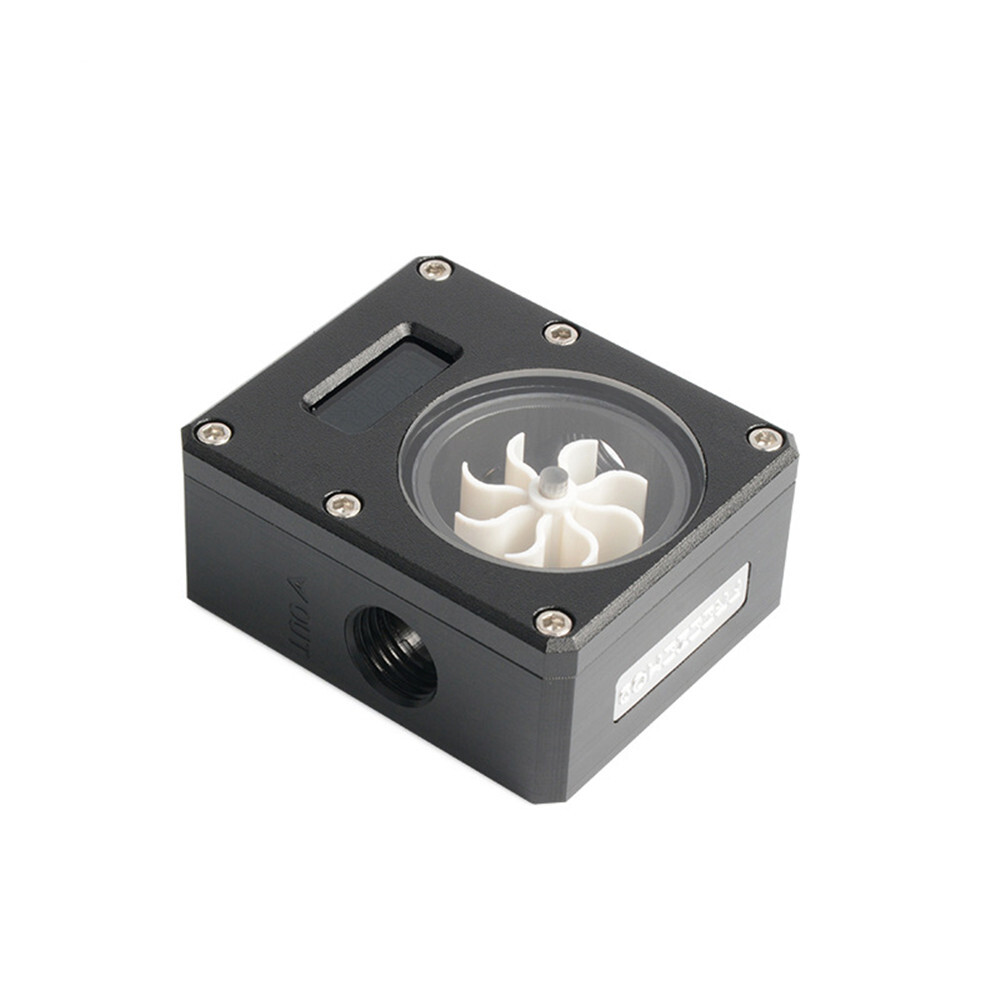 1x Water Cooling Flow Meter Indicator For PC Water Cooling System G1/4 ...