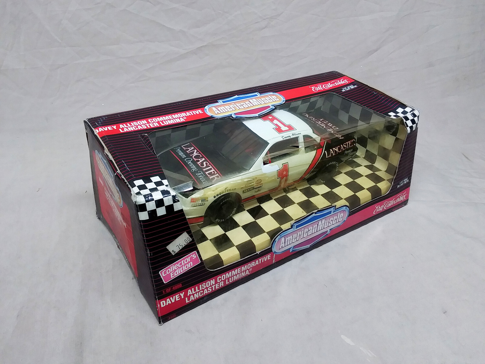 Vintage NASCAR #1 Davey Allison Commemorative Lancaster Tobacco 1985 ...
