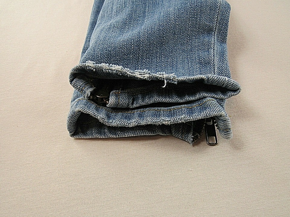 Current Elliott Size 26 [ 28W X 27L Actual ] Zip Ankle Skinny Jeans ...