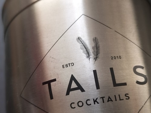 Shaker Tails Cocktails Estd 2010 Inox Diamètre 6-9cm Hauteur 20cm | eBay