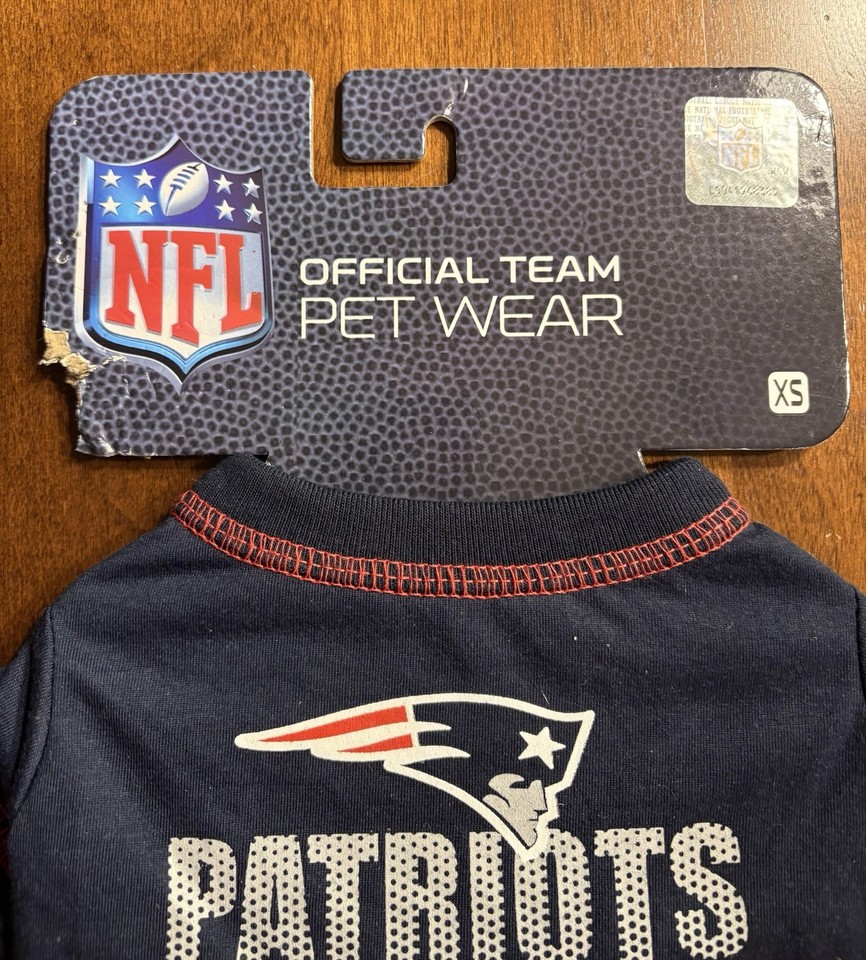NFL Team Jersey Pet Ware New England Patriots Dog Tee Shirt XS | eBay