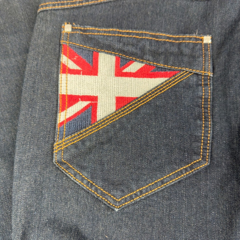 Coogi Jeans 34x32 Dark Blue Wash c52101 Hip Hop Streetwear Union Jack ...