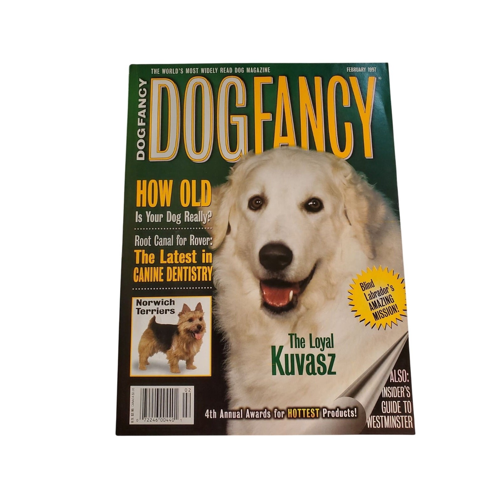 Kuvasz Cover Dog Fancy Magazine 1997 | eBay