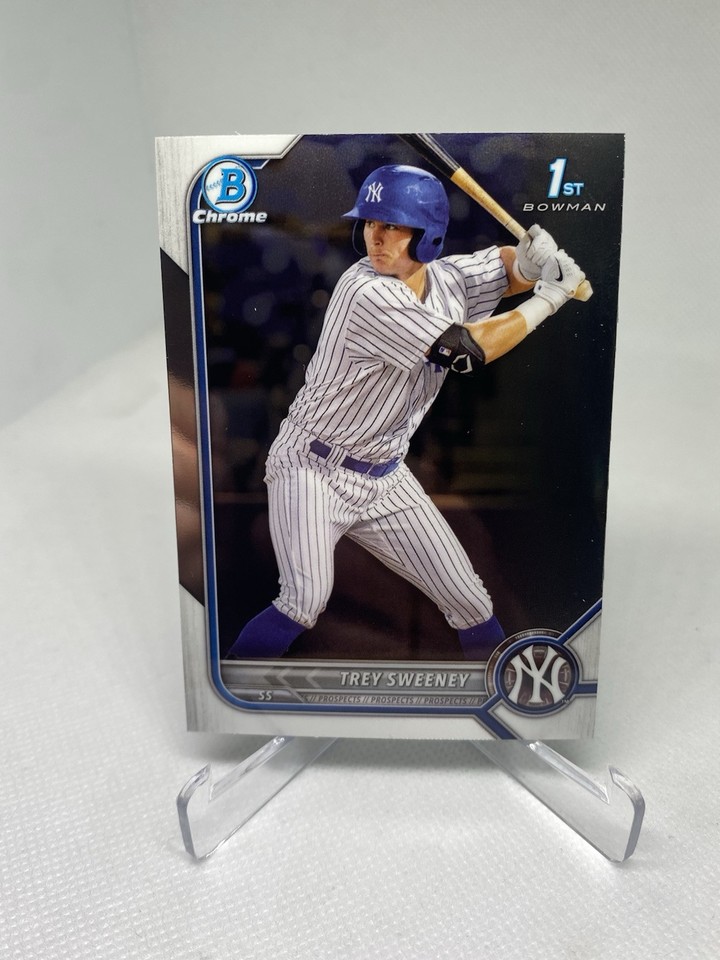 Trey Sweeney 1st Chrome Rookie 2022 Bowman Card #BCP-137 New York ...