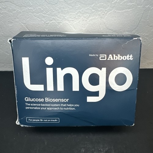 Lingo Continuous Glucose Monitor CGM Biosensor –New, Damaged Box, Exp ...
