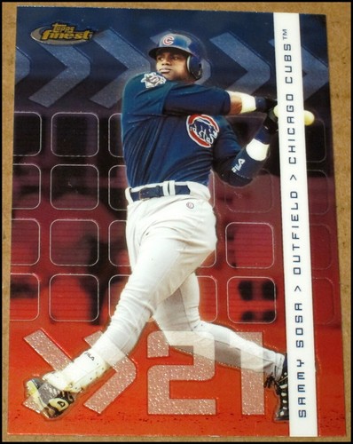 2002 Topps Finest Sammy Sosa Baseball Card #89 Chicago Cubs NRMT / MINT ...