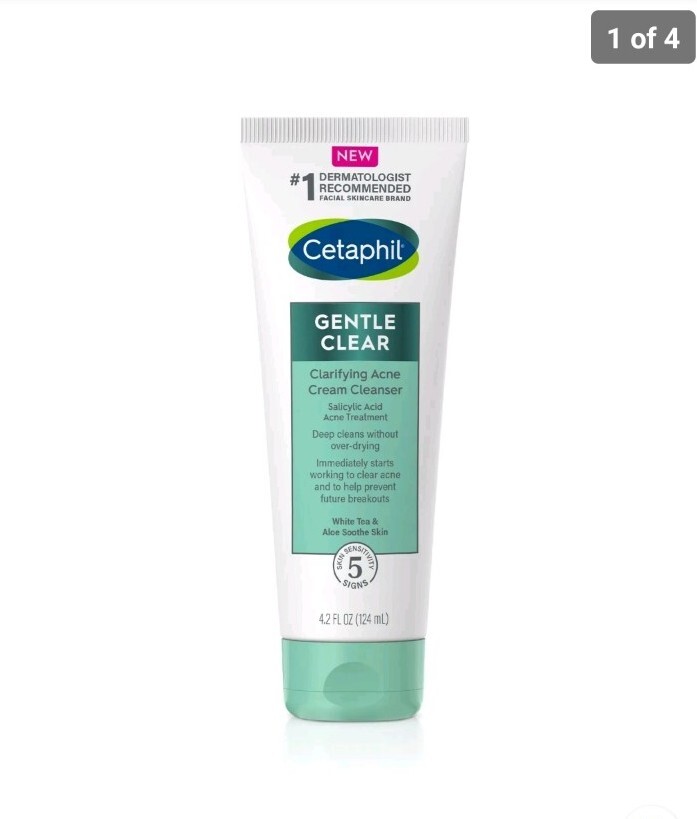 Cetaphil Gentle Clear Clarifying Acne Cleanser. 4.2 Oz Exp: 11/23 | eBay