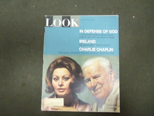 1966 APRIL 19 LOOK MAGAZINE - SOPHIA LOREN & CHARLIE CHAPLIN - ST 2910 ...