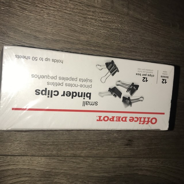 Case of 144 Staples Small Binder Clips Black 32002 for sale online | eBay