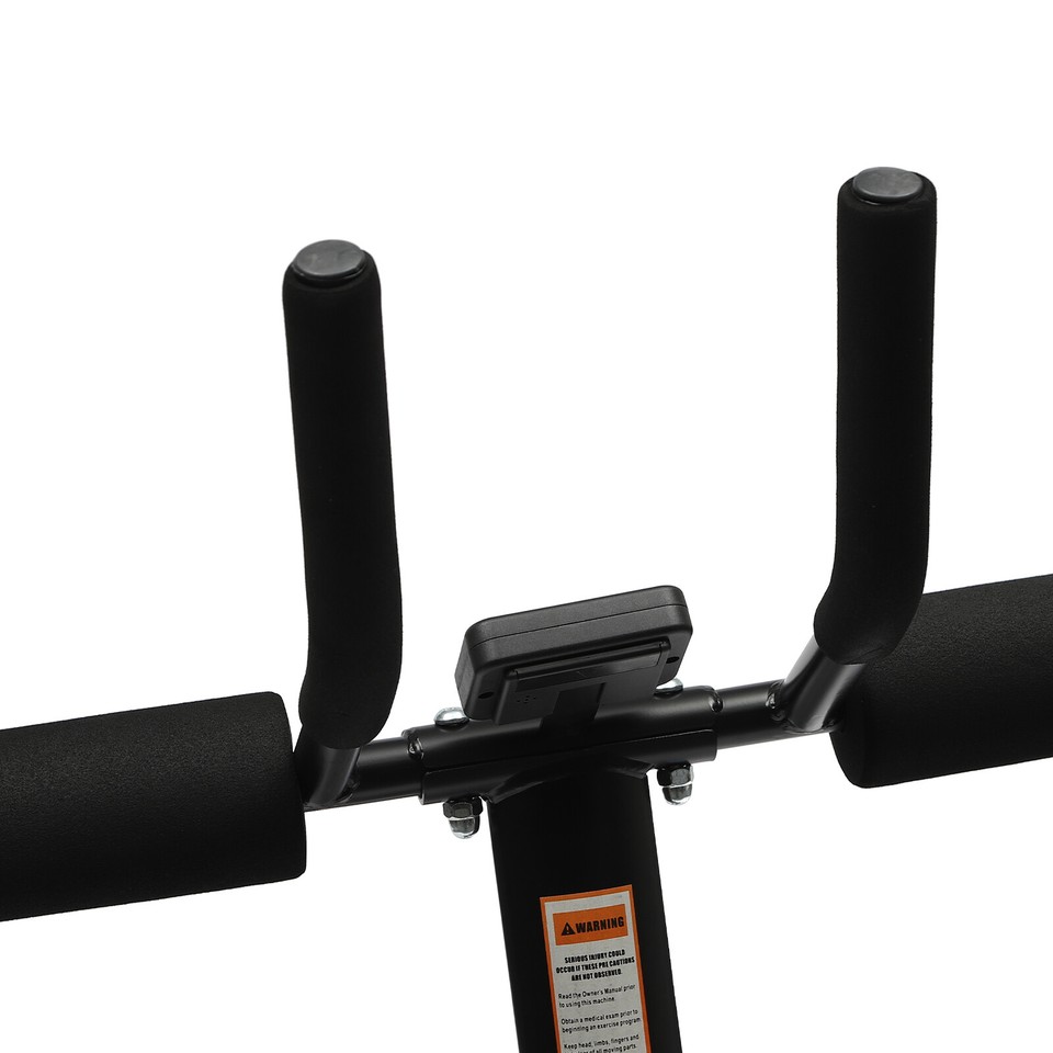 Ab Workout Crunch Machine Coaster Abdominal Ab Trainer Sit Up Bench LED ...