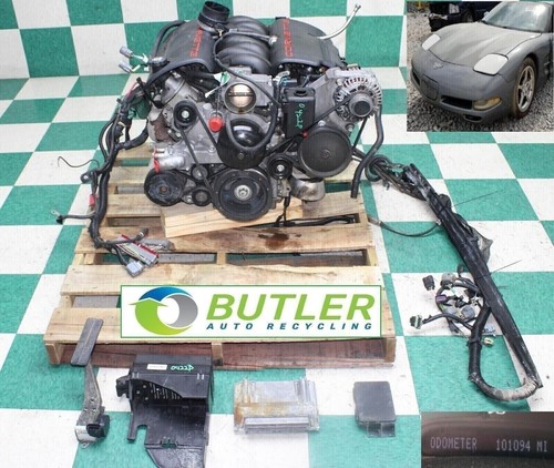 Ran! 101K Mile 03' C5 5.7L LS1 Engine Liftout ECM Harness TAC Module ...