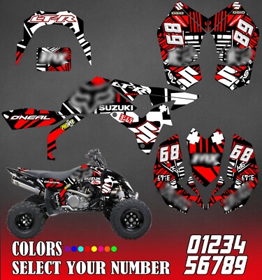 Suzuki LTR 450 ATV stickers decals graphics kit 2006-2012 | eBay