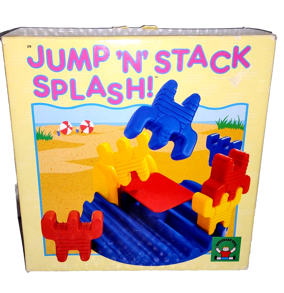 Vintage Discovery Toys JUMP 'N STACK SPLASH! Complete Set in Box 1990 ...