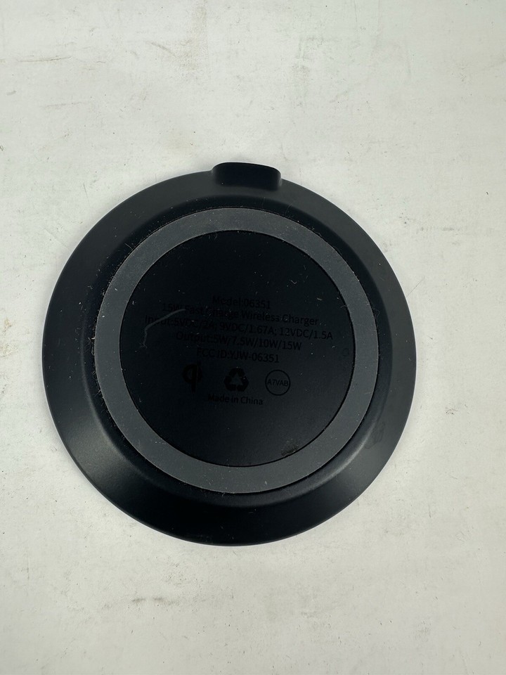 AT&T Qi 15W Fast Charge Wireless Charger Pad Model - 06351 Metal | eBay