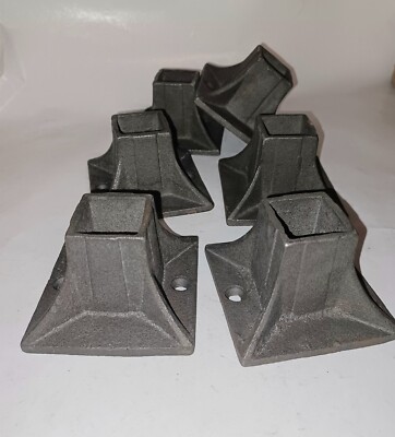 HANDRAIL Bundle lot 6 cast iron Weld on repair base plates for RAILING ...