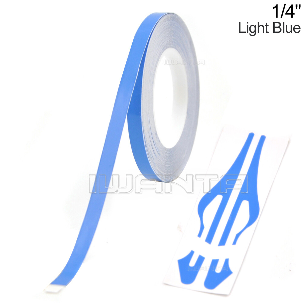 1/4" 6mm Light Blue Pinstriping Pin Stripe DIY Line Vinyl Decal Sticker ...