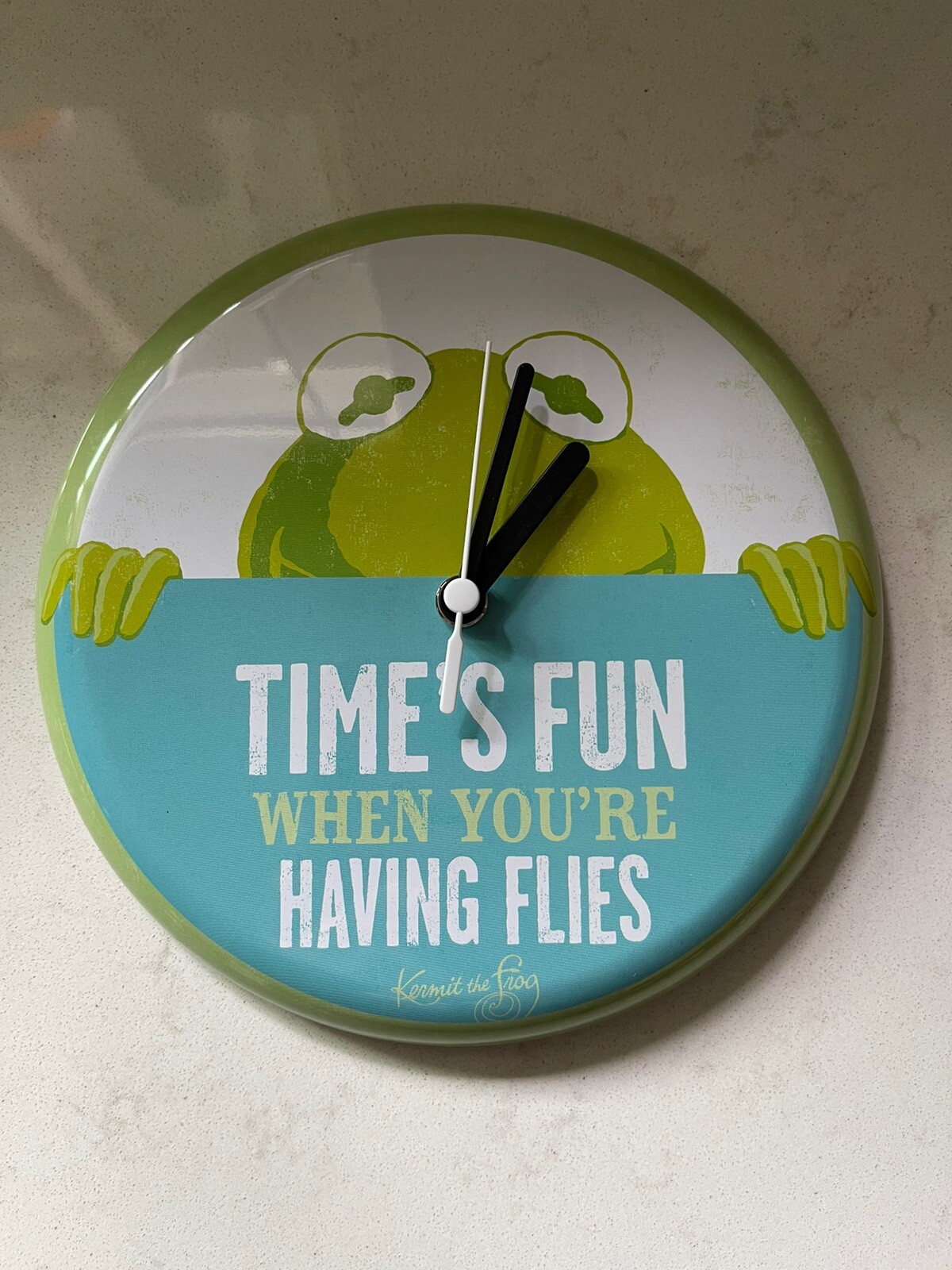 Muppets Kermit the Frog "TIMES FUN WHEN YOU'RE HAVING FLIES" VTG Wall ...