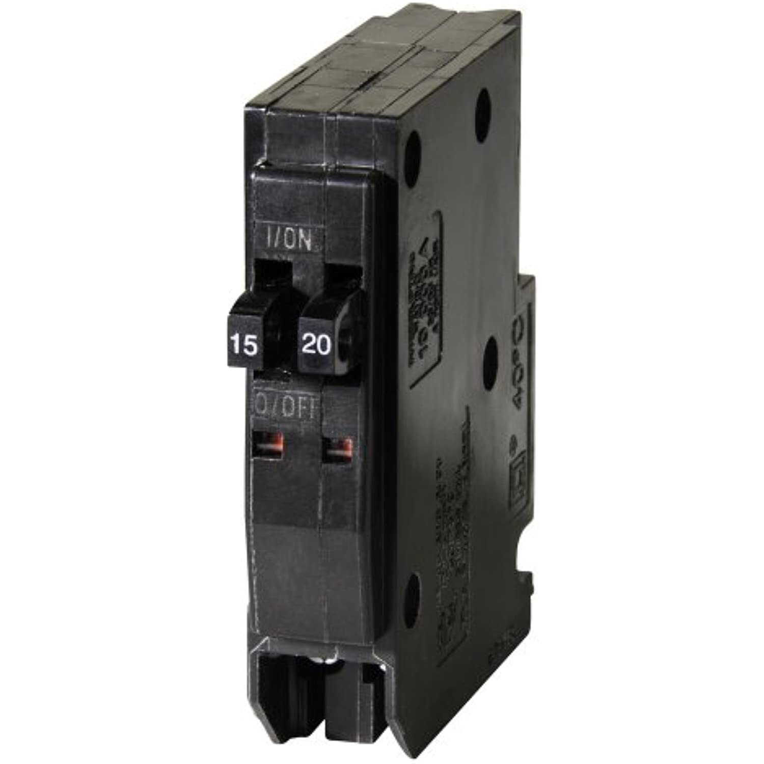 Square D - QOT1520CP Qo 1-15 Amp 1-20 Amp Single-Pole Tandem Circuit ...
