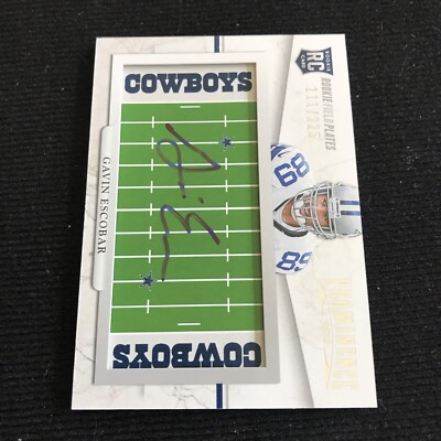 2013 Prominence Gavin Escobar Rookie Field Plate Autograph Auto #111/ ...