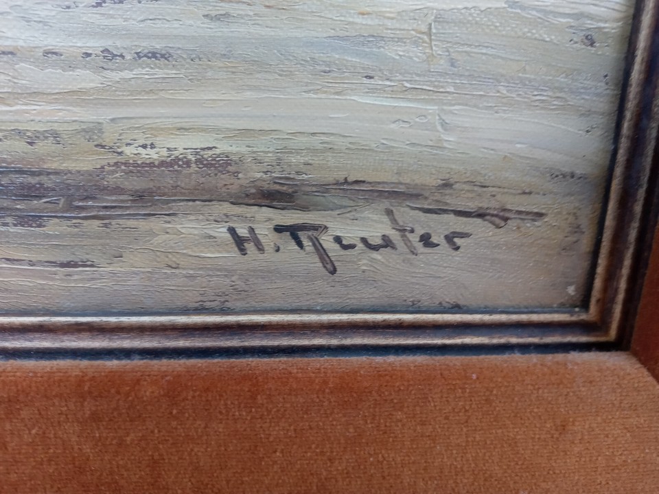 Original Helmut Reuter Painting Oil On Canvas Signed Framed 30X34 | eBay