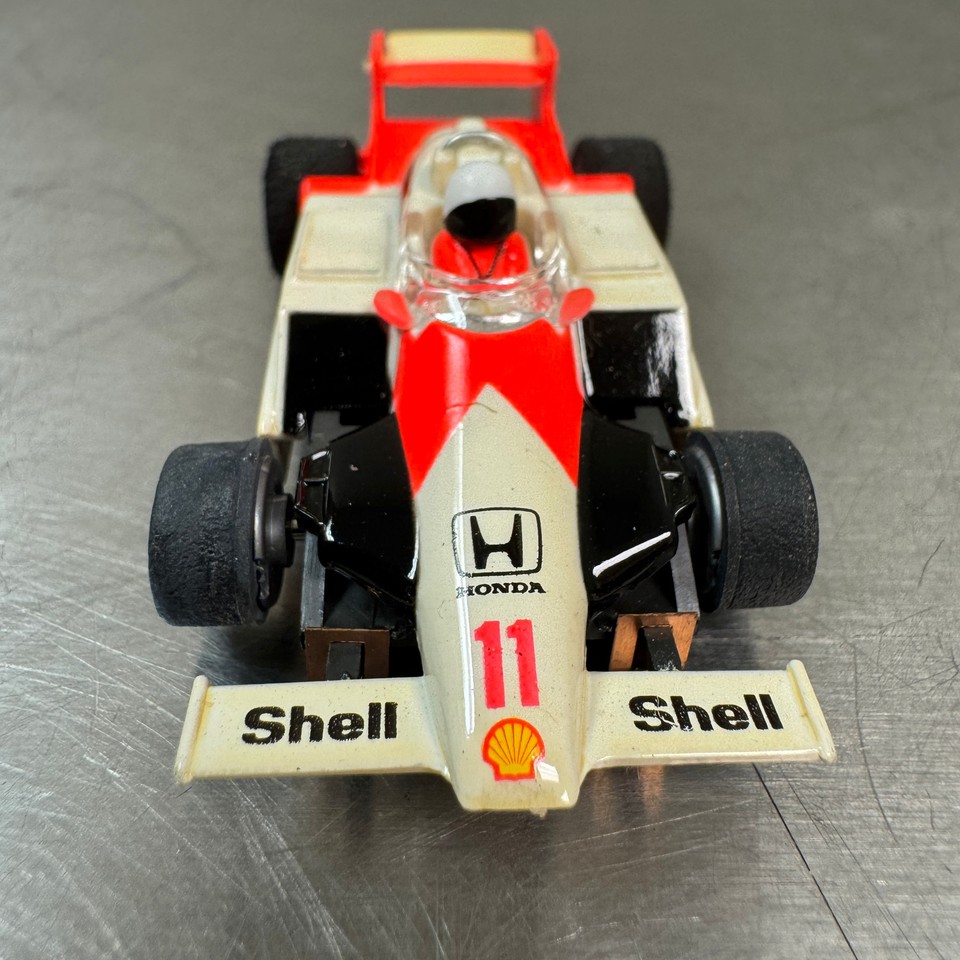 Vtg TYCO Formula 1 Indy SHELL #11 HO Slot Car - WHITE - Working | eBay