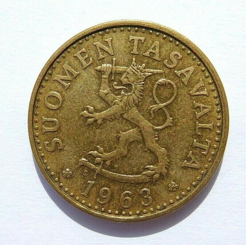 1963 20 Pennia Suomen Tasavalta Finland Coin | eBay