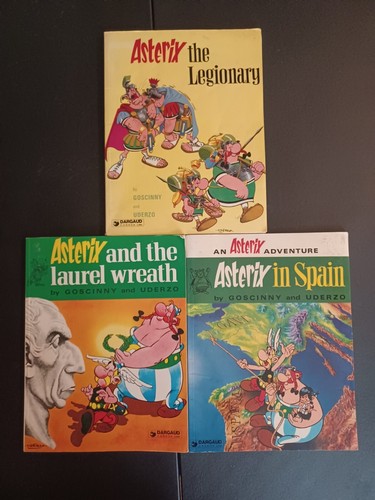 3 Vintage ASTERIX Large Size Comic Books = 1 (1978), 2 (1981) PLEASE ...