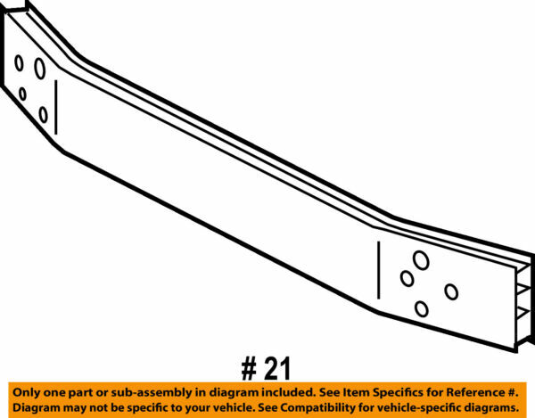 52131-53060 Toyota Reinforcement, front bumper 5213153060, New Genuine ...