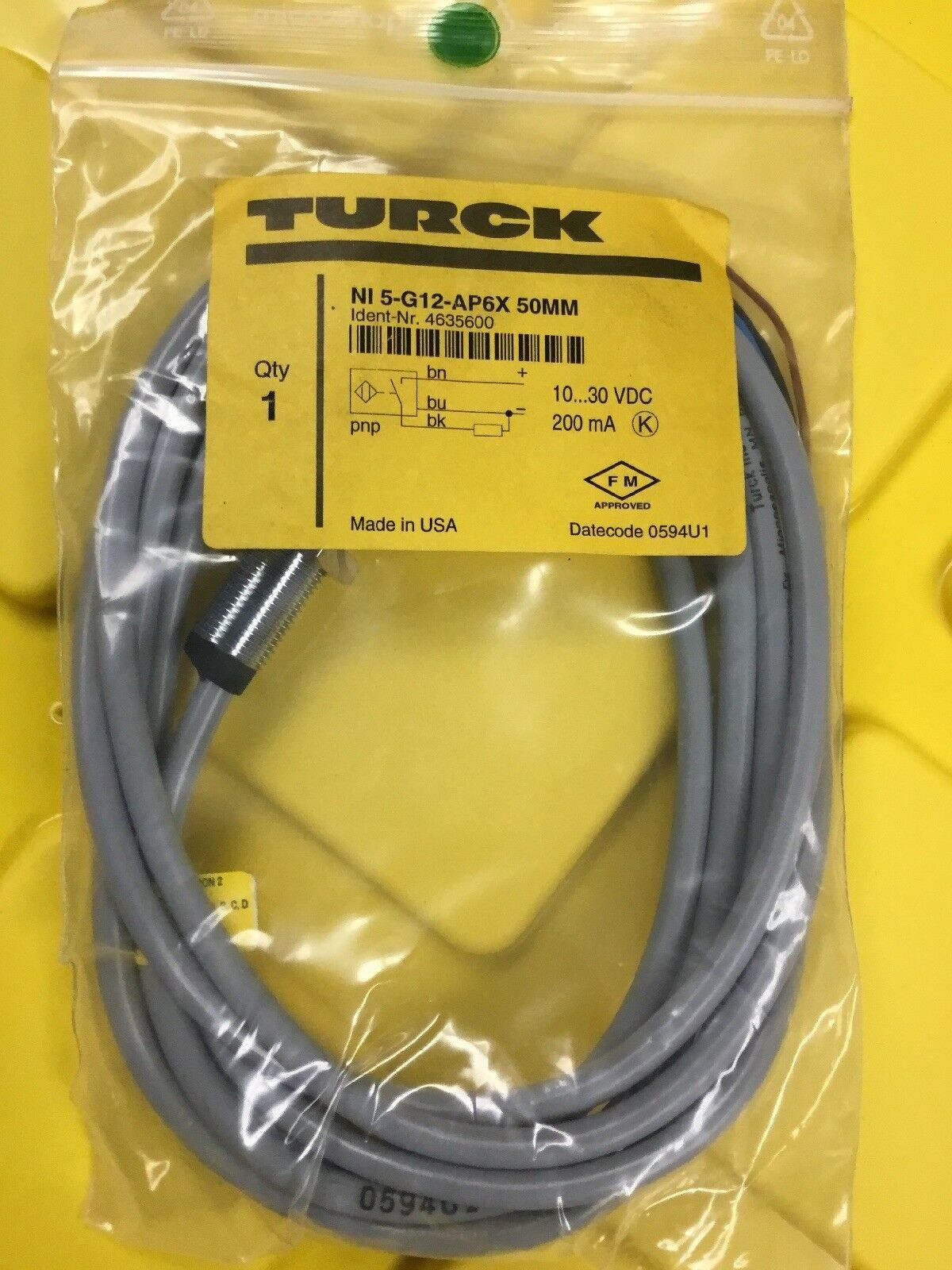 TURCK Prox Switch NI 5-G12-AP6X-50MM 4635600 New old stock 1PCS | eBay