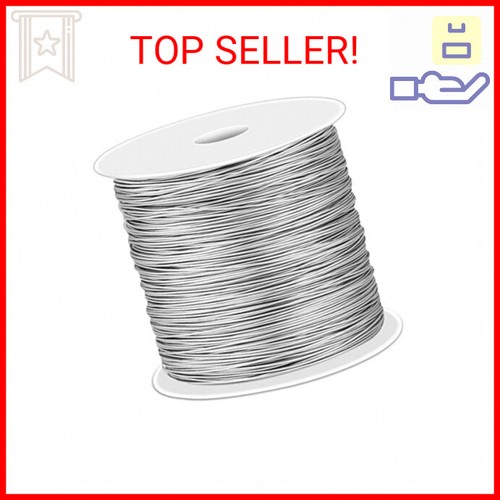 cridoz 24 Gauge Stainless Steel Wire for Jewelry Making, Bailing Wire ...